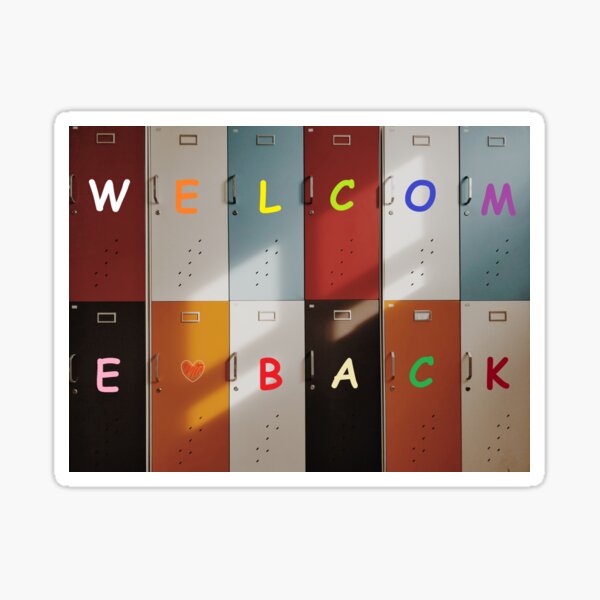 "Welcome back" Sticker for Sale by Adda28 | Redbubble