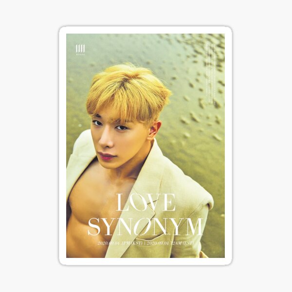 "WONHO OPEN MIND" Sticker for Sale by BGEMPORIUM | Redbubble