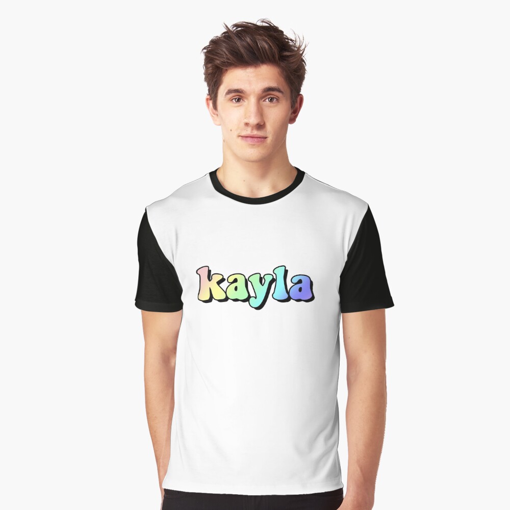 "aesthetic rainbow kayla name" Sticker for Sale by STAR10008 | Redbubble