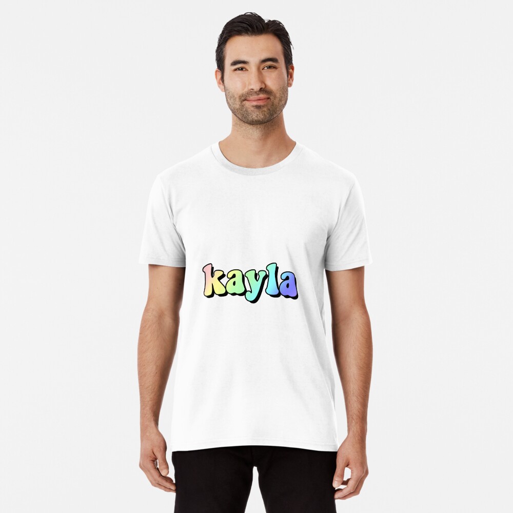 "aesthetic rainbow kayla name" Sticker for Sale by STAR10008 | Redbubble