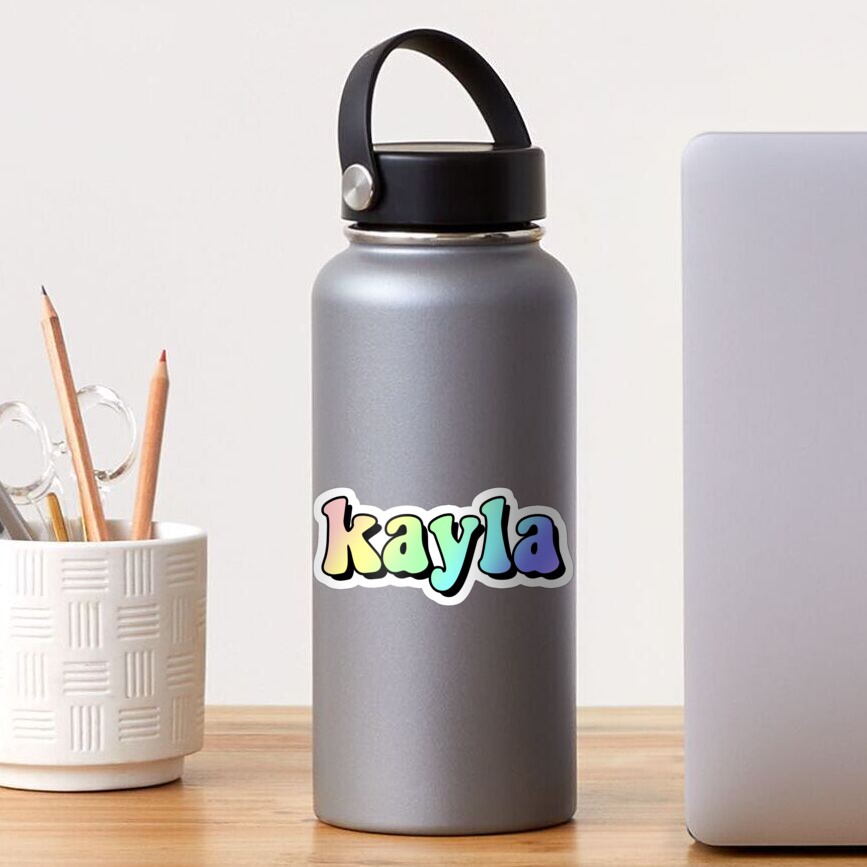 "aesthetic rainbow kayla name" Sticker for Sale by STAR10008 | Redbubble