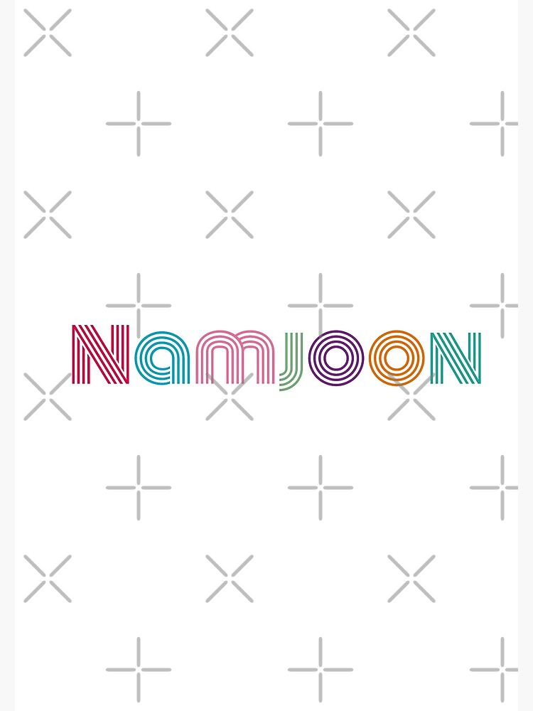 "BTS Kim Namjoon Dynamite Font" Spiral Notebook for Sale by ...