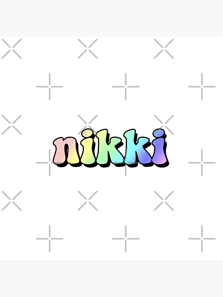 "aesthetic rainbow nikki name" Art Print by STAR10008 | Redbubble
