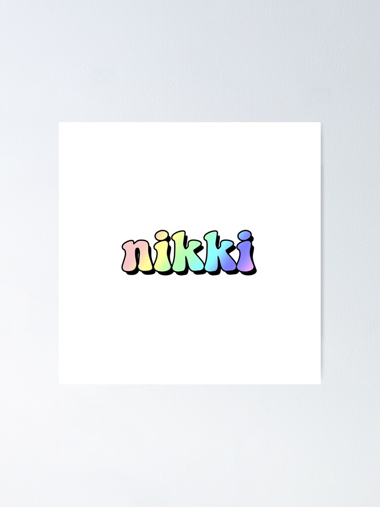 "aesthetic rainbow nikki name" Poster by STAR10008 | Redbubble