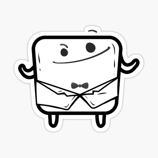 "Rich Monster (BW)" Sticker for Sale by caj-trixie | Redbubble