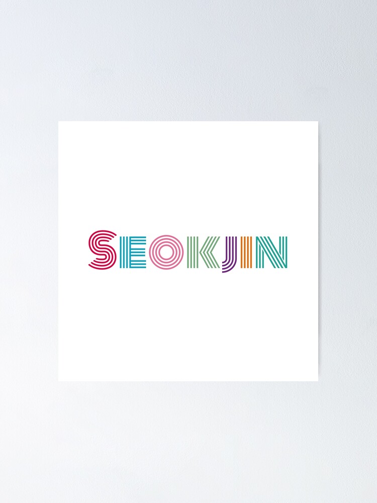 "BTS Kim Seokjin Dynamite Font" Poster by serendipitousMT | Redbubble