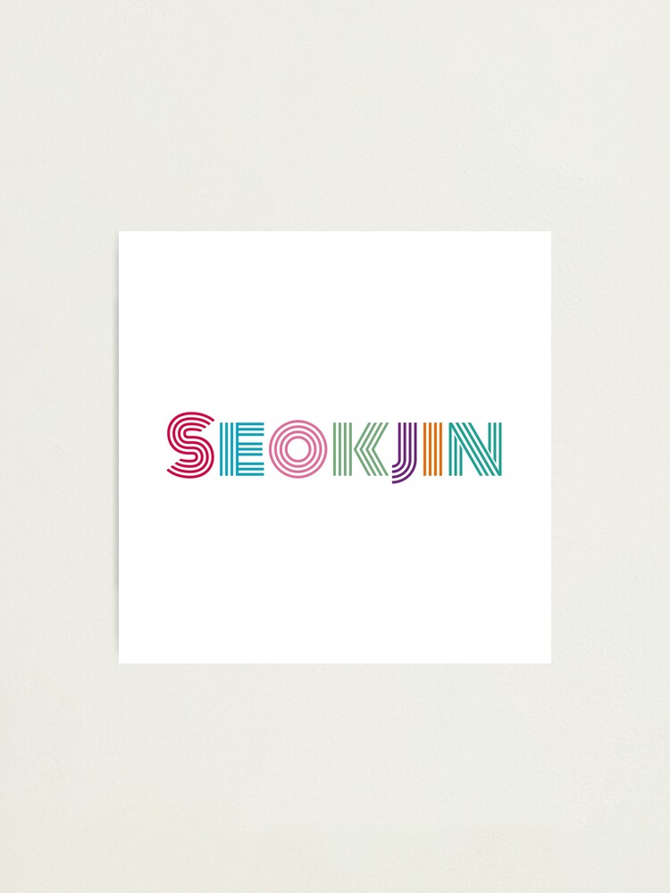 "BTS Kim Seokjin Dynamite Font" Photographic Print for Sale by ...