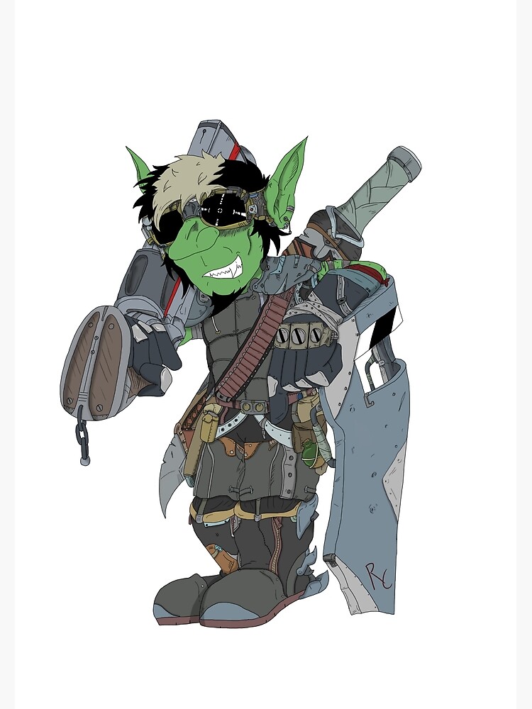 "Goblin Gunner Coloured " Poster by RussellWillCope | Redbubble