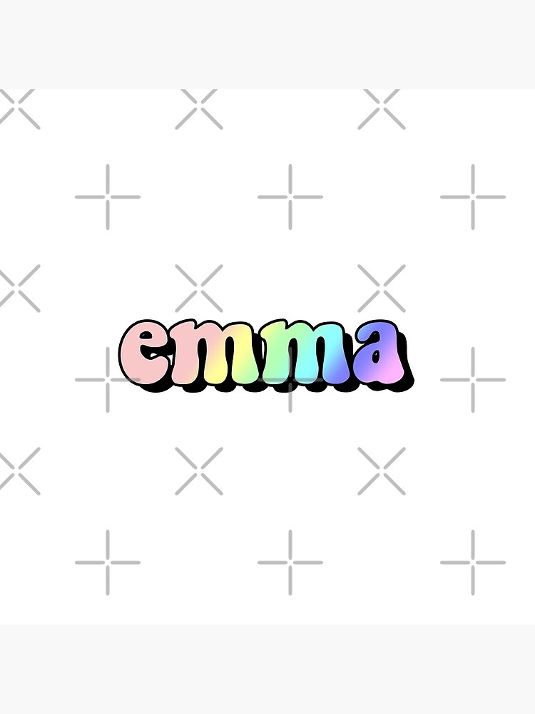 "aesthetic rainbow emma name" Art Print for Sale by STAR10008 | Redbubble