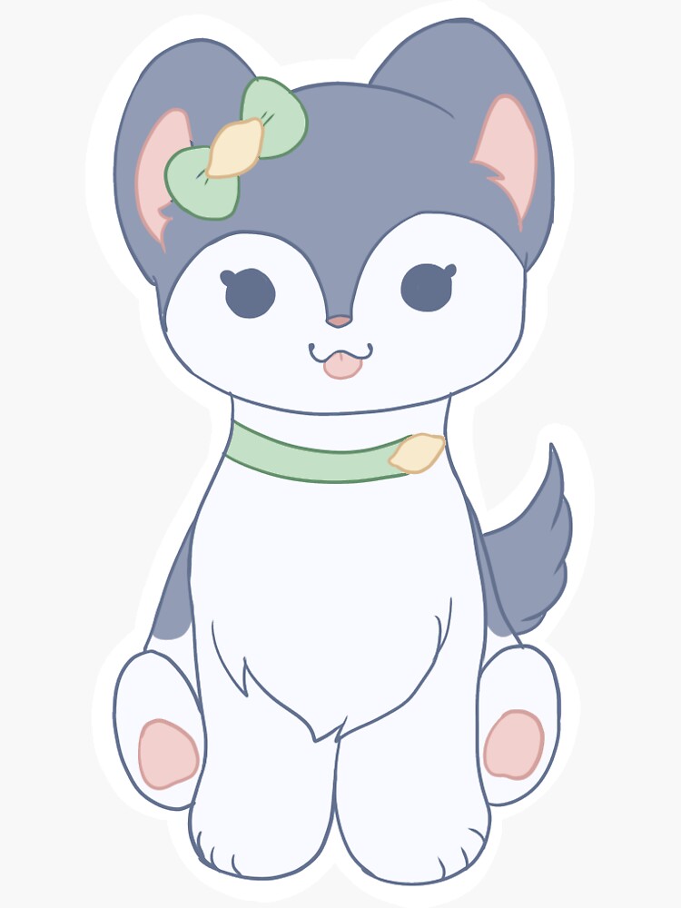 "Lemon Husky" Sticker for Sale by Shiberry | Redbubble
