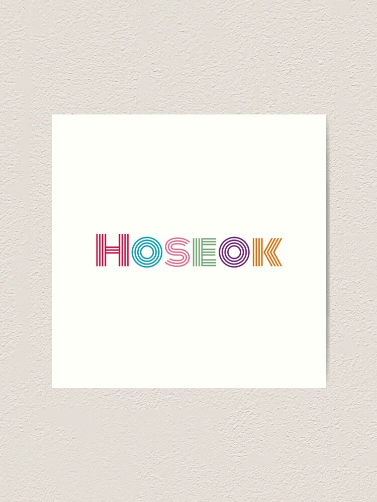 "BTS Jung Hoseok Dynamite Font" Art Print by serendipitousMT | Redbubble