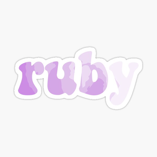 "Purple Ruby" Sticker for Sale by srann21 | Redbubble