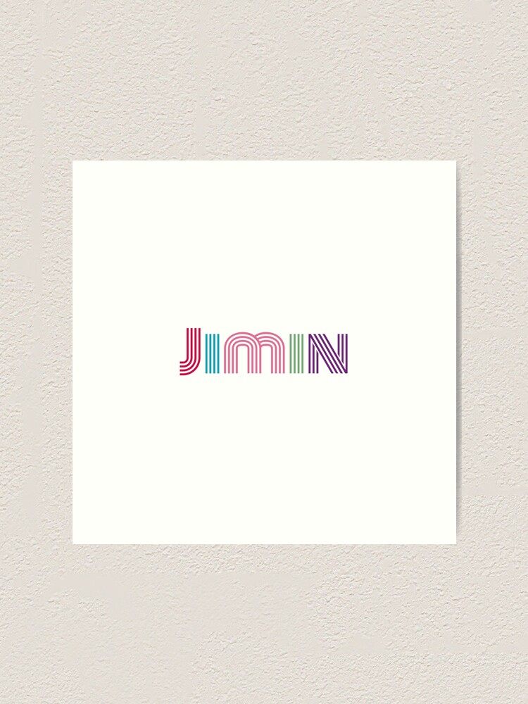 "BTS Park Jimin Dynamite Font" Art Print for Sale by serendipitousMT ...