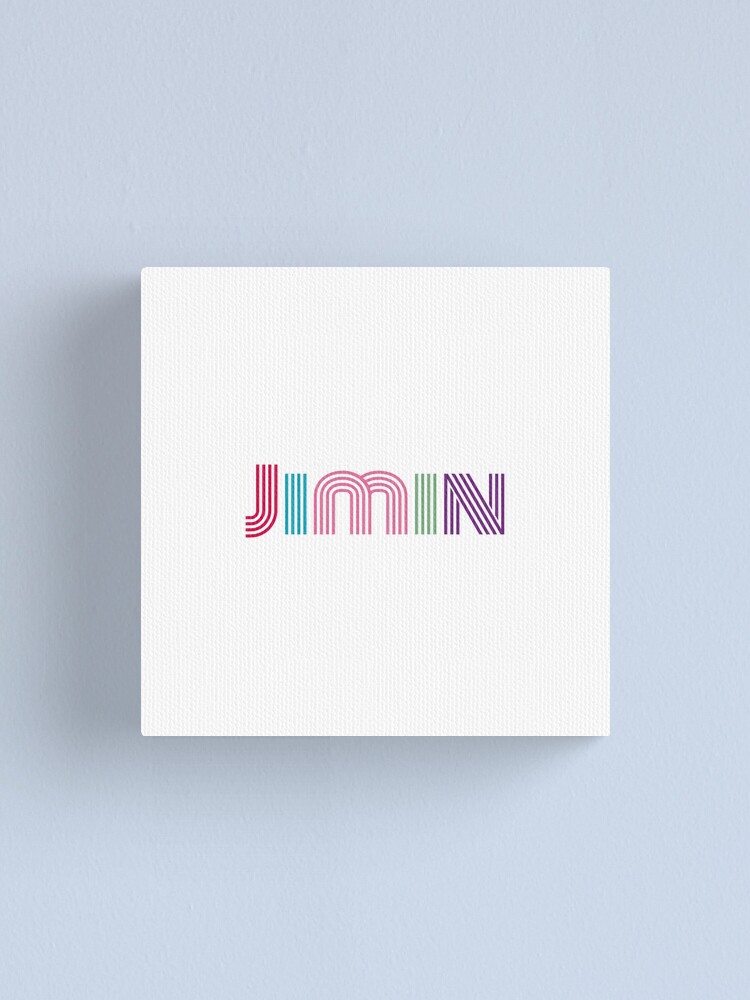 "BTS Park Jimin Dynamite Font" Canvas Print for Sale by serendipitousMT ...