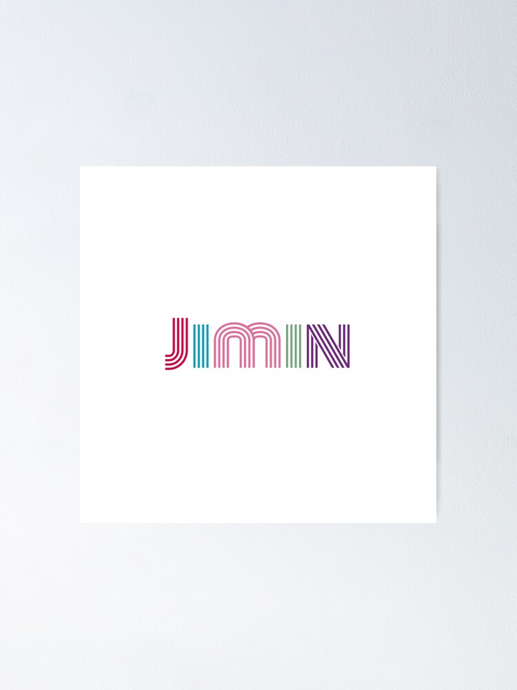 "BTS Park Jimin Dynamite Font" Poster for Sale by serendipitousMT ...