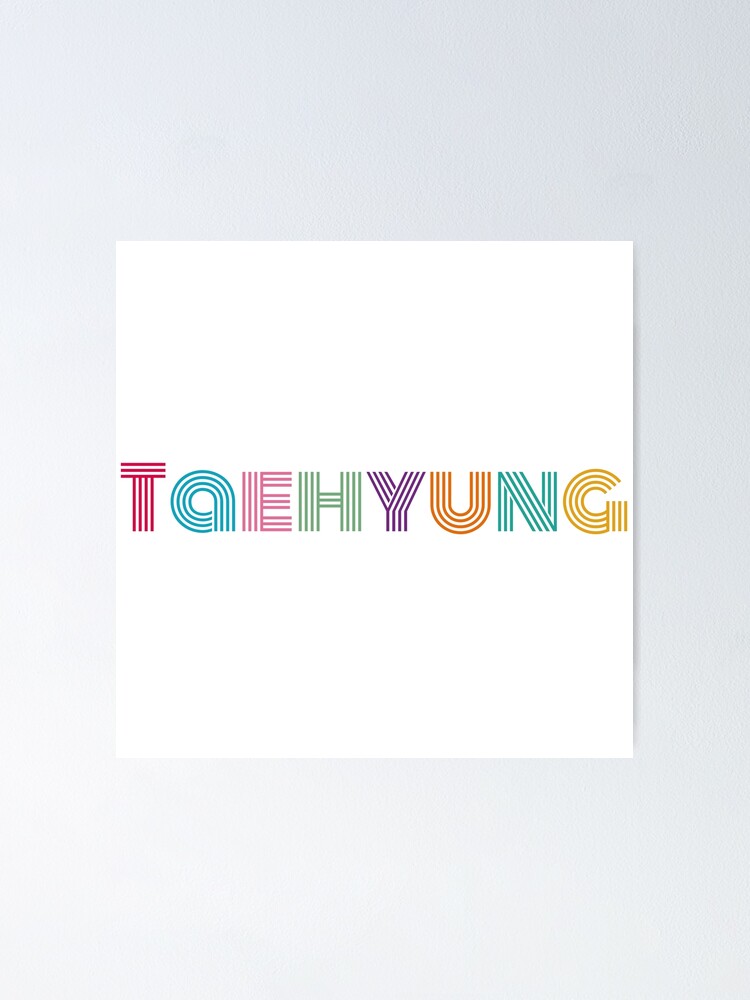 "BTS Kim Taehyung Dynamite Font" Poster for Sale by serendipitousMT ...