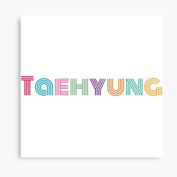 "BTS Kim Taehyung Dynamite Font" Metal Print by serendipitousMT | Redbubble