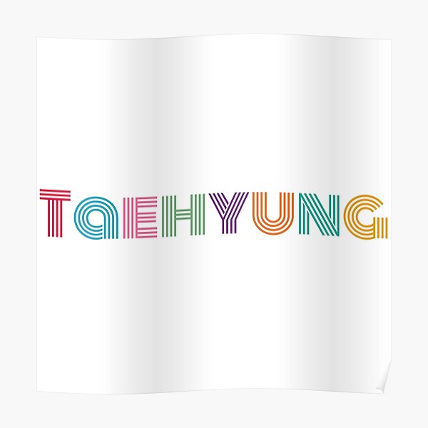 "BTS Kim Taehyung Dynamite Font" Poster for Sale by serendipitousMT ...