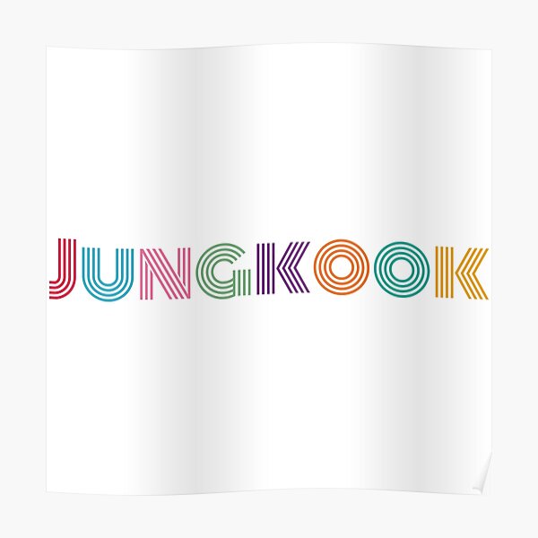 "BTS Jeon Jungkook Dynamite Font" Poster for Sale by serendipitousMT ...