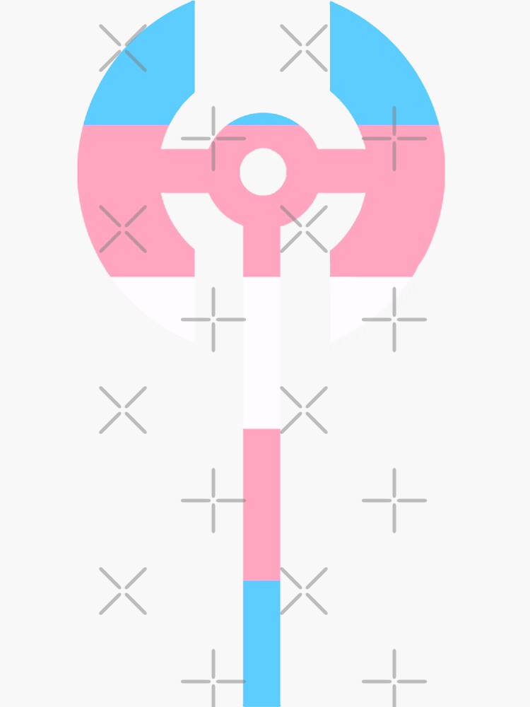 "Trans Pride Labrys - Andromache" Sticker for Sale by studioroguet ...