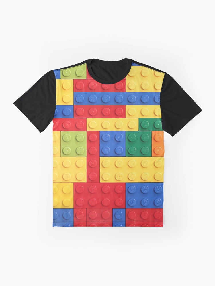 "Colorful Bricks Design" Graphic T-Shirt for Sale by SnappyBrick ...