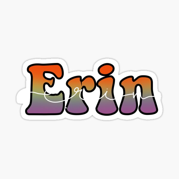 "Erin custom" Sticker for Sale by chloemadesigns | Redbubble