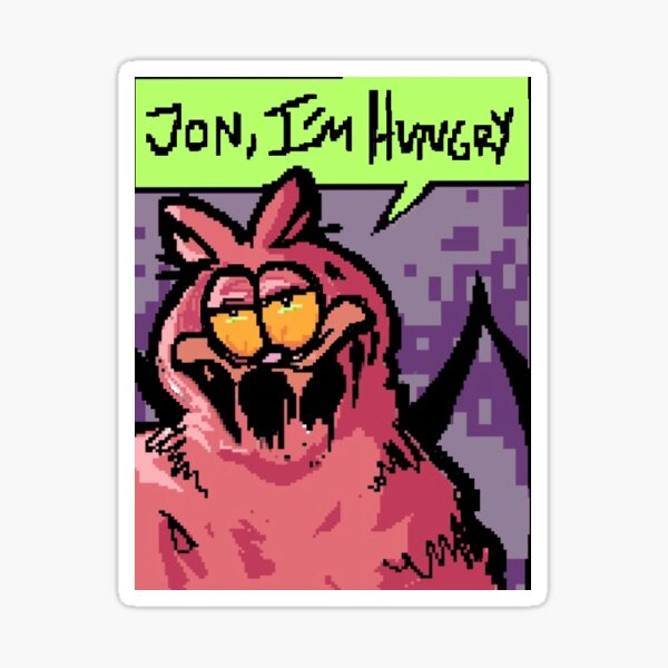 "Gorefield " Sticker by spicyratz | Redbubble