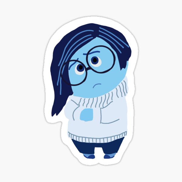 "SADNESS" Sticker for Sale by chellymoo31 | Redbubble