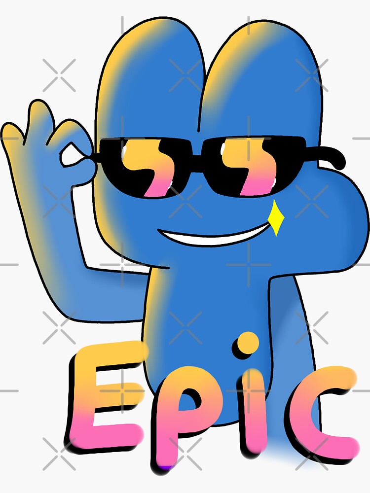 "BFB Four with sunglasses" Sticker for Sale by Pilorax | Redbubble