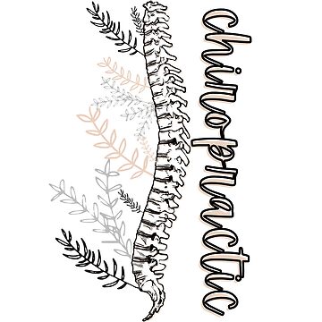 "Chiropractic" Sticker for Sale by Sweet Champagne Designs | Redbubble