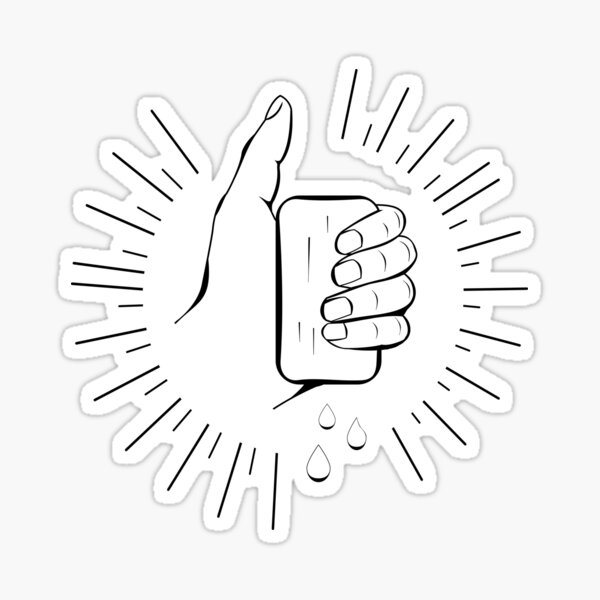 "Clean Hands Reminder Stickers & Magnets" Sticker for Sale by ...