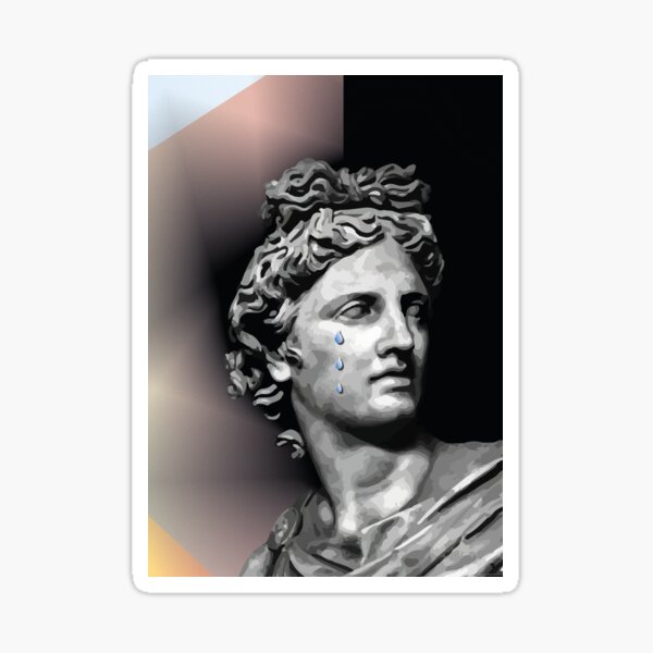 "Renaissance David head statue art" Sticker for Sale by -nina99 | Redbubble