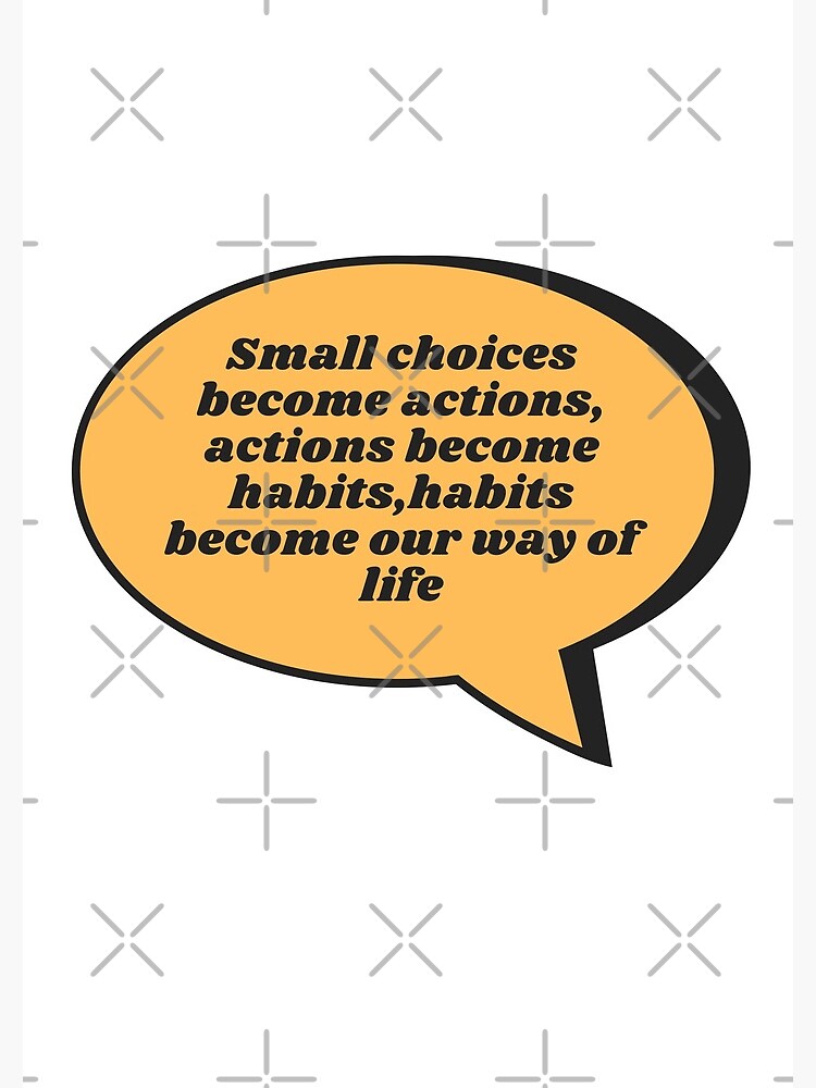 Cuaderno de espiral «Las pequeñas elecciones se convierten en acciones, las acciones en hábitos ...