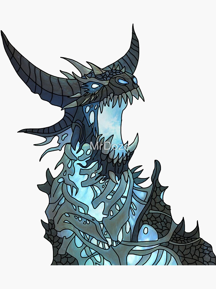 Pegatina «Sindragosa | Un dragón legendario» de MrDoze | Redbubble