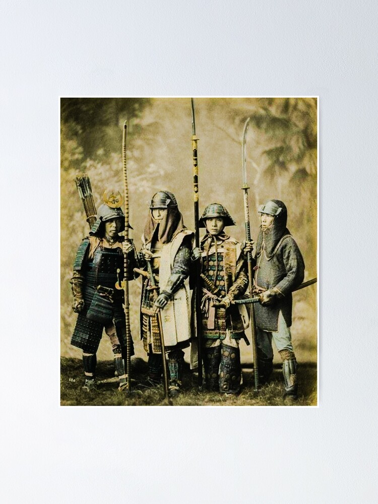 "Real Samurai colorized photo - Traditional Japanese Art " Poster for ...
