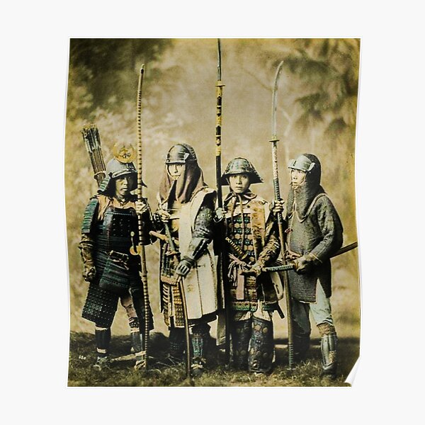 "Real Samurai colorized photo - Traditional Japanese Art " Poster for ...