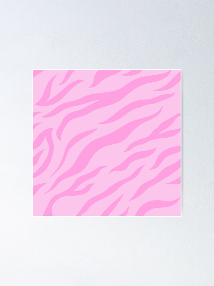 "pink tiger print" Poster by shirasticker | Redbubble