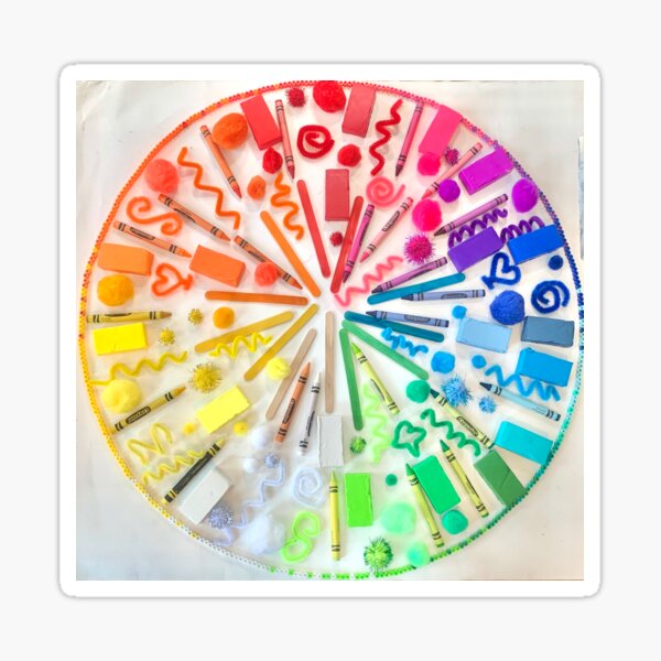 "Color Wheel" Sticker for Sale by PlatinumDrag0n | Redbubble