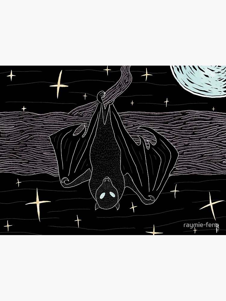 "Goodnight Bat - var 2" Sticker for Sale by raymie-fenn | Redbubble