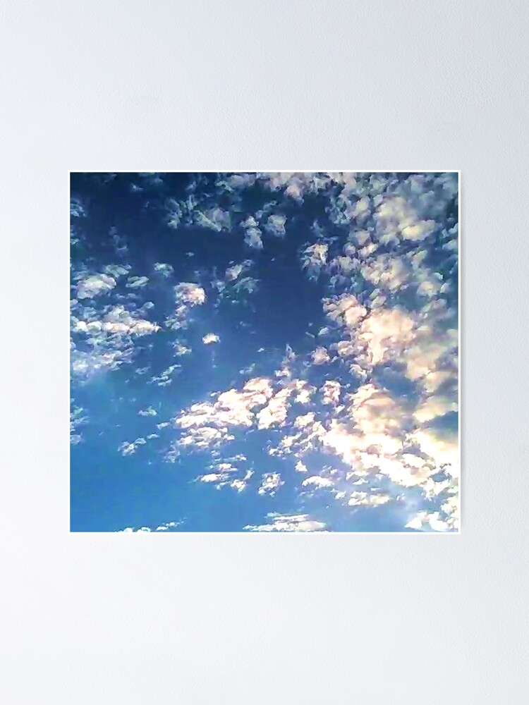 "Cumulus clouds photograph " Poster by ElespectroJ | Redbubble