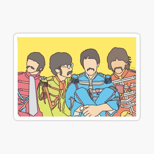 The Beatles Stickers | Redbubble