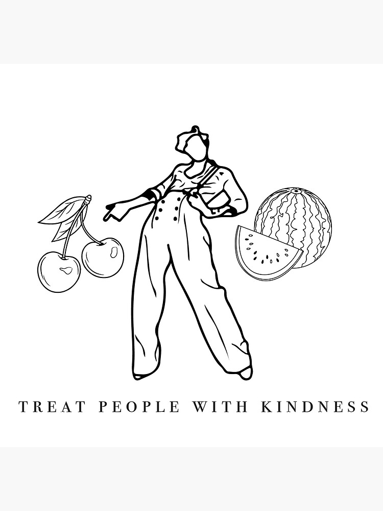 "Harry Styles "Treat People With Kindness" Print" Sticker for Sale by ...