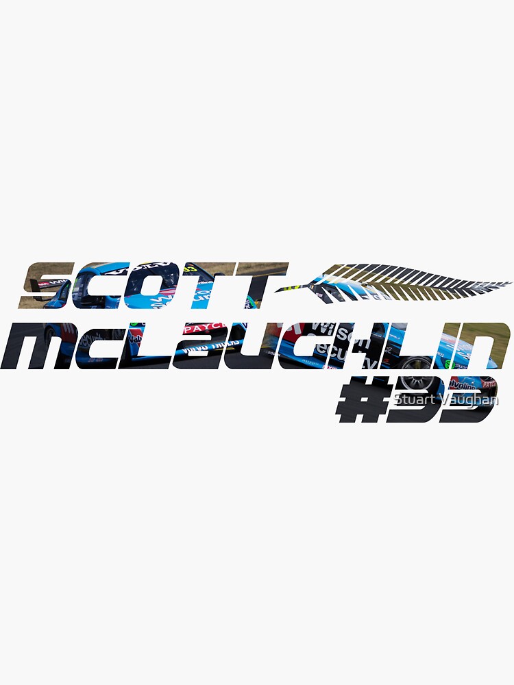 "Scott McLaughlin - V8 Supercars Art #33" Sticker for Sale by ...