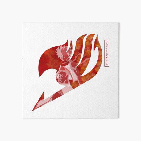 "Natsu Dragneel Fire - Fairy Tail Symbol - Light Colors" Art Board ...