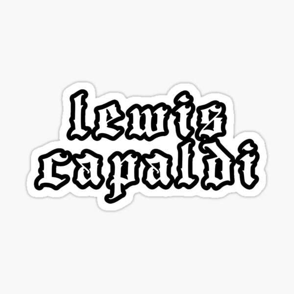 "lewis capaldi" Sticker for Sale by sineadbarnes20 | Redbubble
