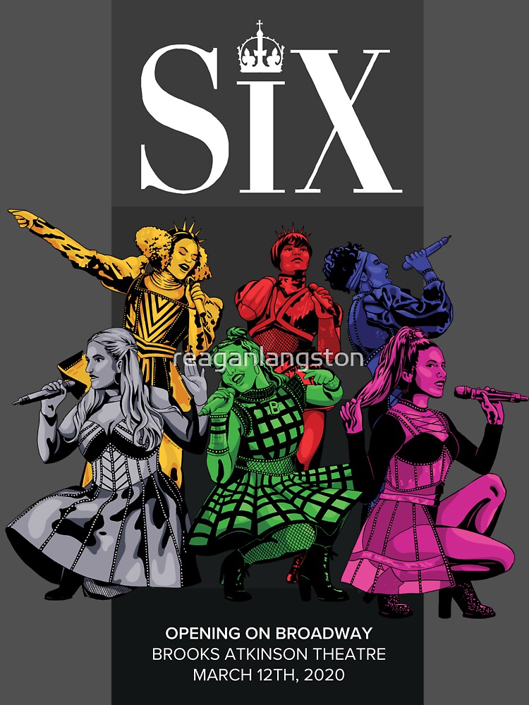 "Six the Musical" T-shirt for Sale by reaganlangston | Redbubble | six ...
