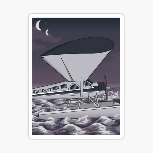 "Stardust Floatplane" Sticker for Sale by sorioffantasy | Redbubble