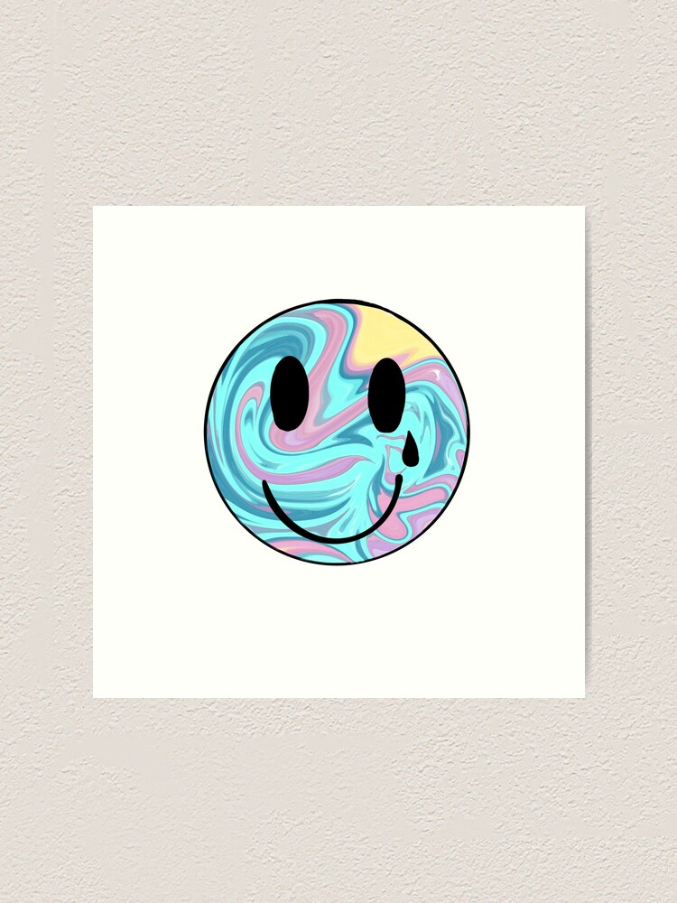 "Trippy smiley face " Art Print for Sale by Celestenichole | Redbubble