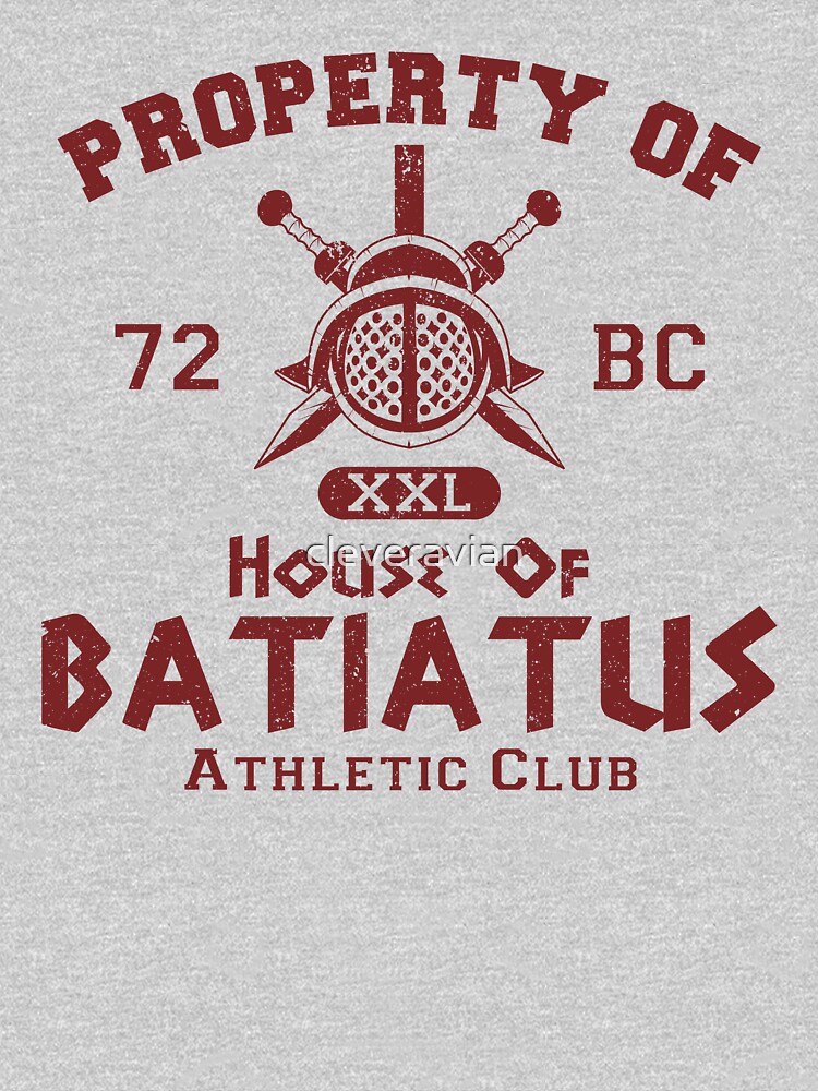 "Batiatus Athletic Club" T-shirt for Sale by cleveravian | Redbubble ...