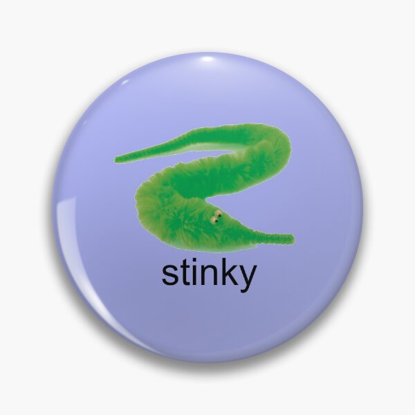 "stinky worm on a string" Pin for Sale by claire-mcculley | Redbubble